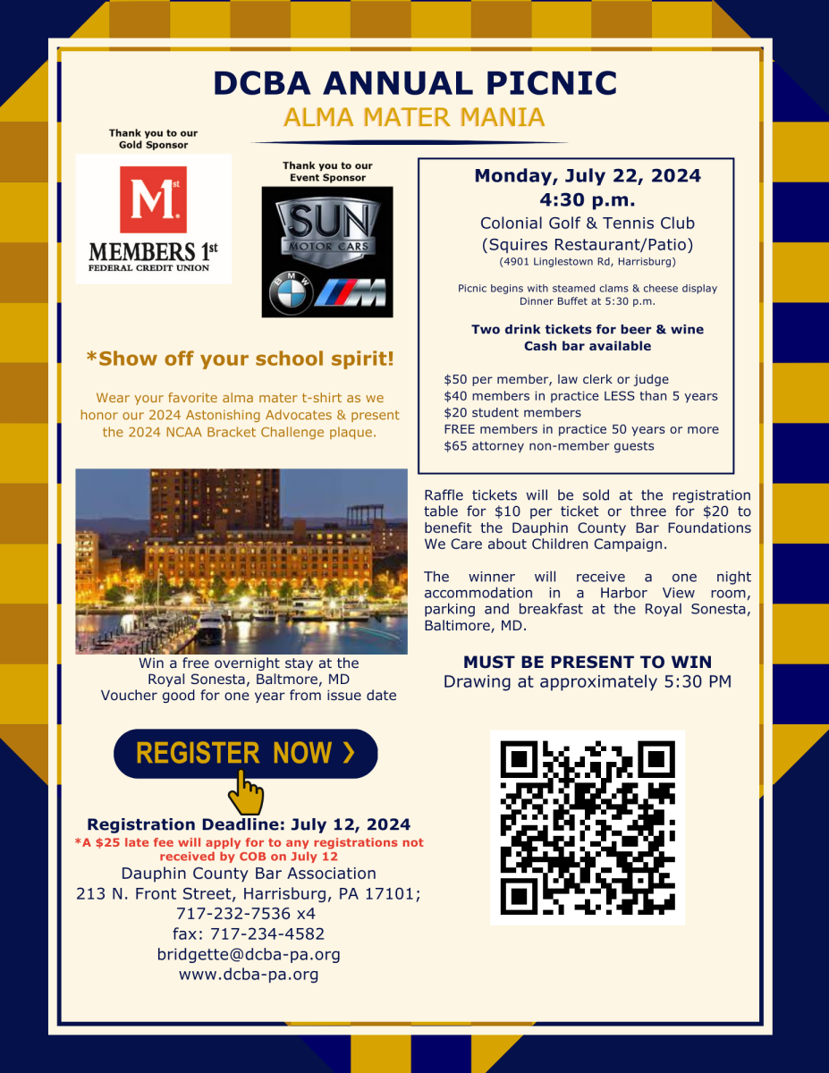 Annual Picnic - Alma Mater Mania | Calendar of Events | Dauphin County ...