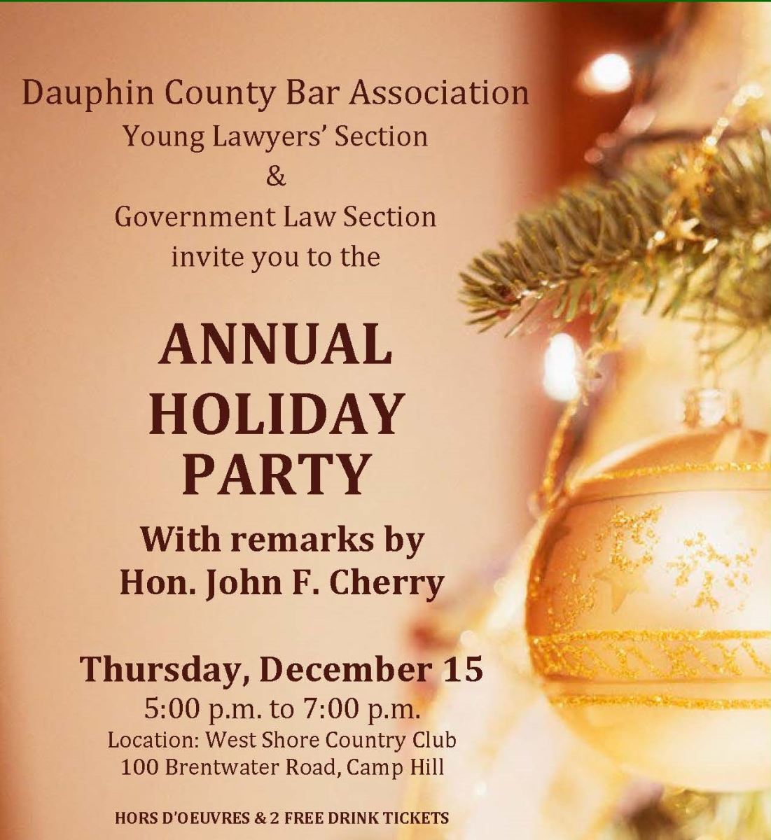 12-15-2022 YL/GL Holiday Party | Calendar of Events | Dauphin County ...